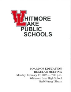 February 17, 2025 - Whitmore Lake Public Schools